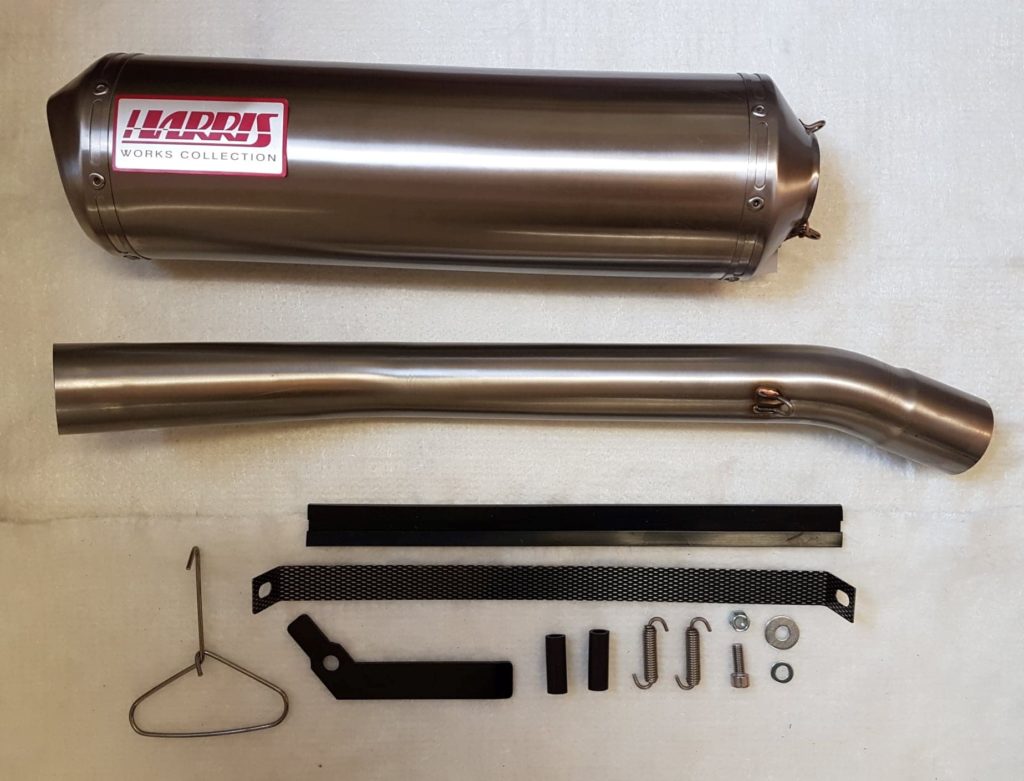 HARRIS WORKS COLLECTION STAINLESS SLIP-ON FOR SUZUKI GSF1200 BANDIT - S ...